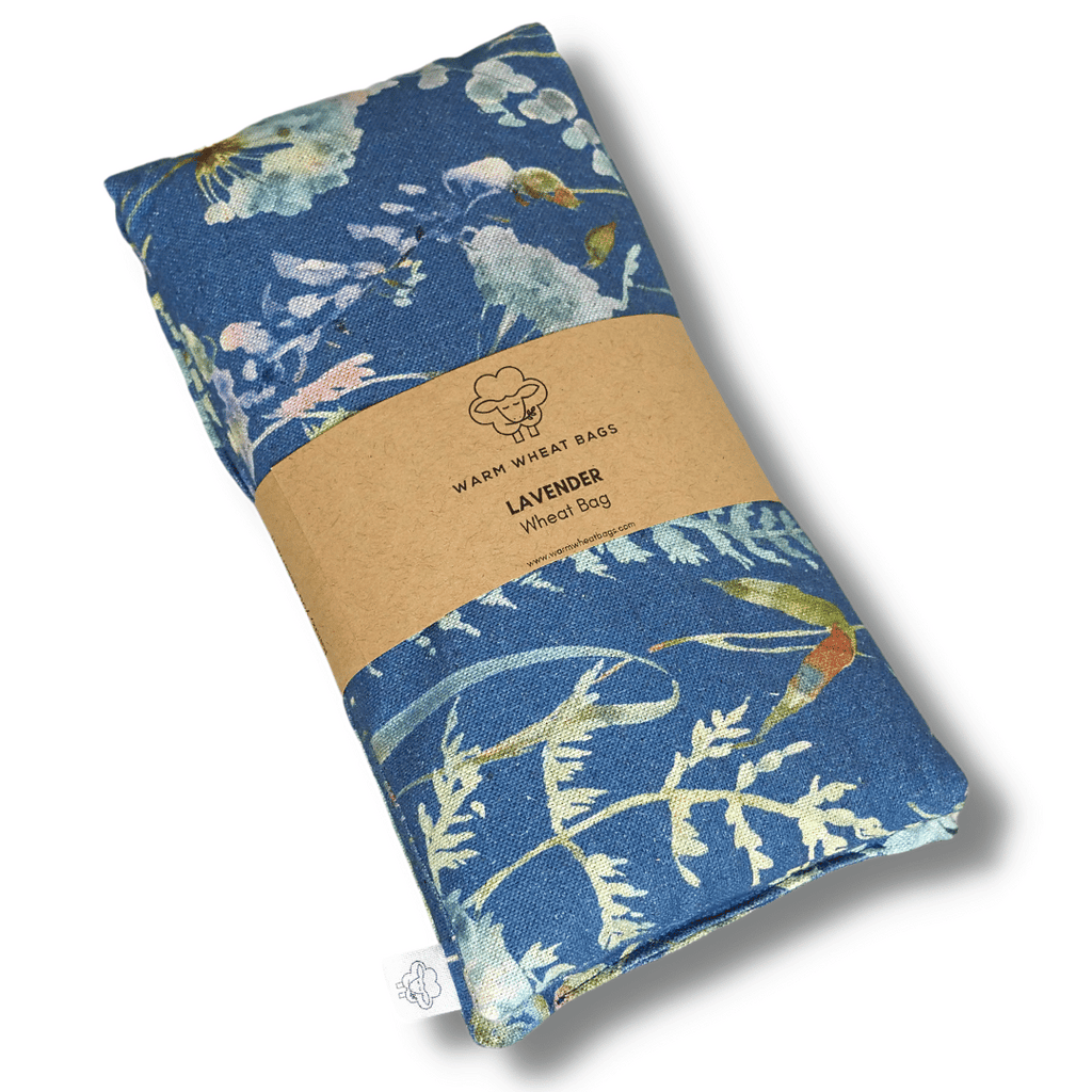 Microwave Wheat Bag: Organic Blue Floral - Warm Wheat Bags